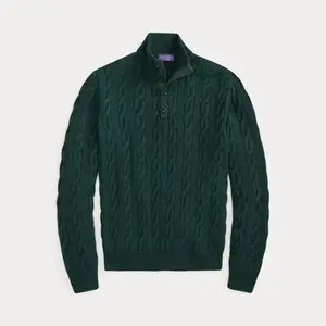 Ralph Lauren Cable-knit Cashmere Mockneck Sweater