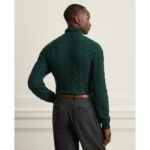 Ralph Lauren Cable-knit Cashmere Mockneck Sweater