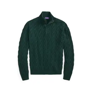 Ralph Lauren Cable-knit Cashmere Mockneck Sweater
