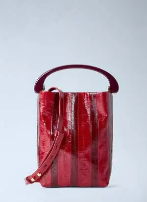 Dries Van Noten Striped Handle Handbag - Red