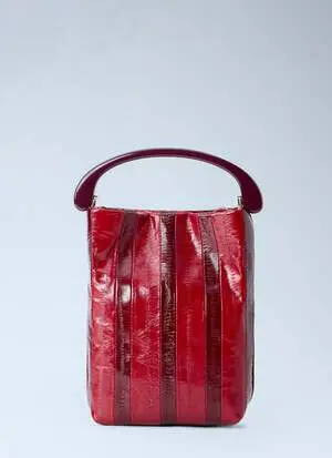 Dries Van Noten Striped Handle Handbag - Red