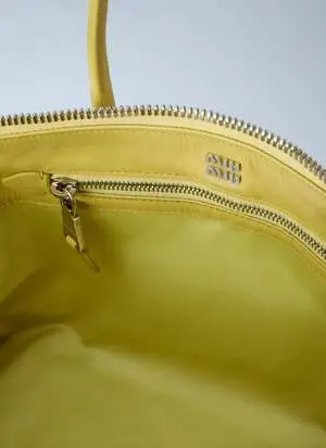 Miu Miu Leather Top Handle Bag