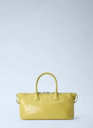 Miu Miu Leather Top Handle Bag - Yellow