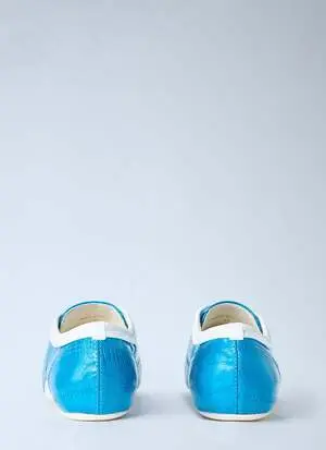 Dries Van Noten Lace-up Leather Sneakers - Blue