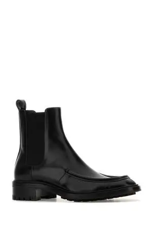 Saint Laurent Leather Chelsea Ankle Boots