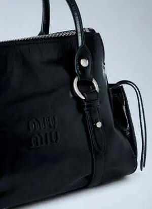 Miu Miu Patent Leather Handbag - Black