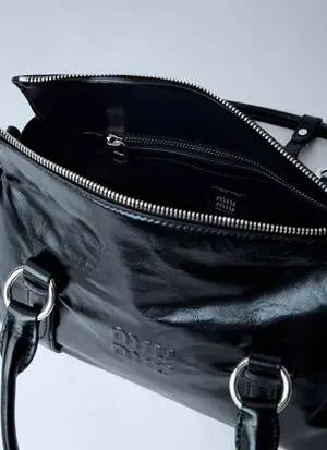 Miu Miu Patent Leather Handbag - Black