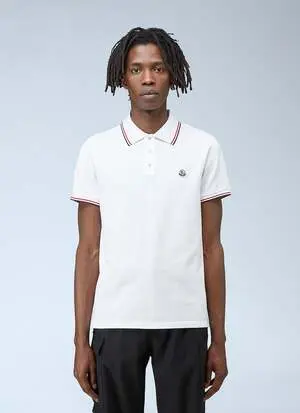 Moncler Logo Polo Shirt - White
