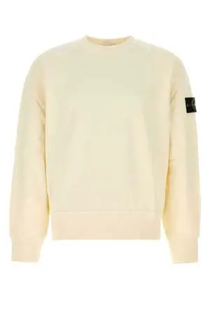 Stone Island Cotton Sweatshirt - White