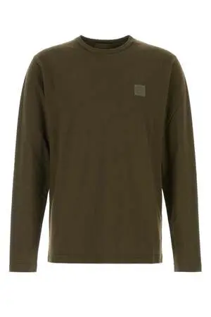Stone Island Olive Cotton T-shirt - Green