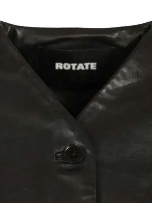 ROTATE BY BIRGER CHRISTENSEN Fitted Leather Jacket