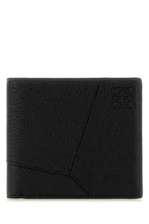 Loewe Leather Puzzle Wallet - Black