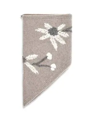 P.a.r.o.s.h Wallaby Floral Knit Scarf - Cream