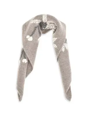 P.a.r.o.s.h Wallaby Floral Knit Scarf