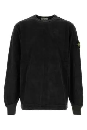 Stone Island Charcoal Corduroy Sweatshirt - Gray
