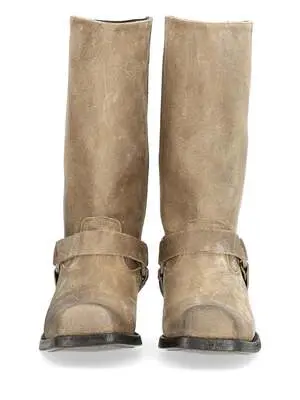 GOLDEN GOOSE Suede Biker Boots