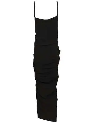 Rick Owens Long Draped V-neck Gown