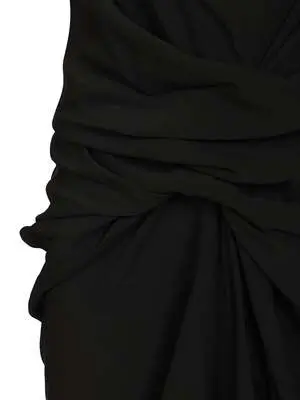 Rick Owens Long Draped V-neck Gown