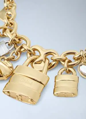 Chloé Paddington Charm Necklace - Gold