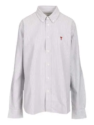 AMI Paris Striped Shirt - Blue