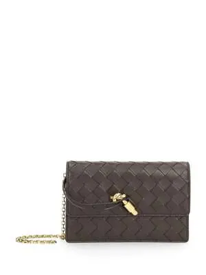 Bottega Veneta Andiamo Clutch With Knot Closure - Brown