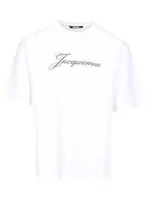 Jacquemus T-shirt With Writing - White