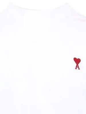 AMI Paris De Coeur" Organic Cotton T-shirt - White