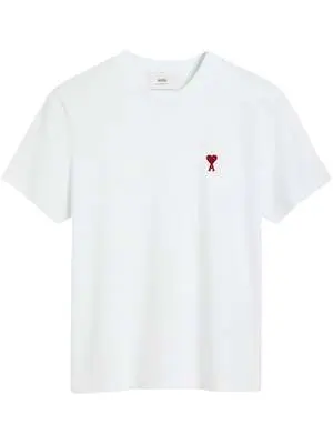 AMI Paris De Coeur" Organic Cotton T-shirt - White