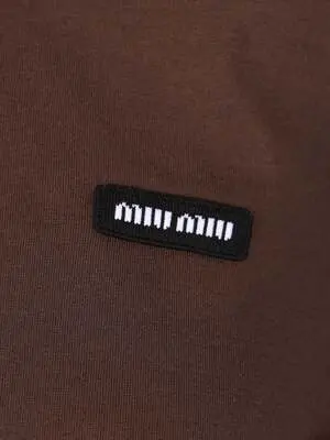 Miu Miu Long-sleeved Double-layer T-shirt