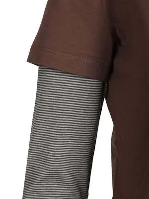 Miu Miu Long-sleeved Double-layer T-shirt