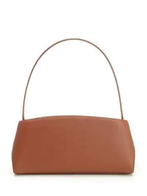 FERRAGAMO Hug Leather Shoulder Bag - Brown