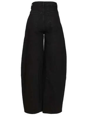 Jacquemus Nîmes Ovalo" High-waisted Cotton Blend Trousers
