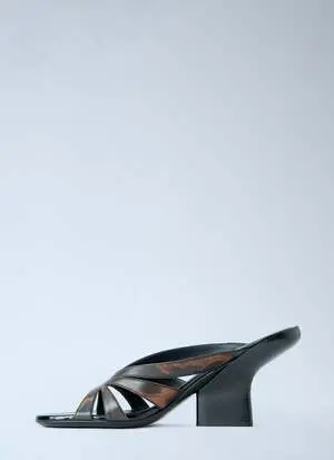 Dries Van Noten Strappy Block Heel Sandals - Brown
