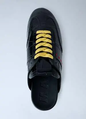 Marni Lace Up Leather Mules