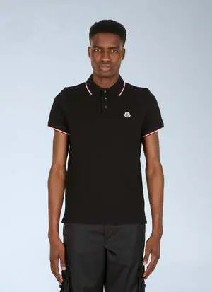 Moncler Stripe Trims Polo Shirt