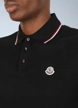 Moncler Stripe Trims Polo Shirt