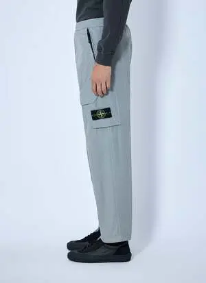 Stone Island Cargo Trousers With Elasticated Waistband