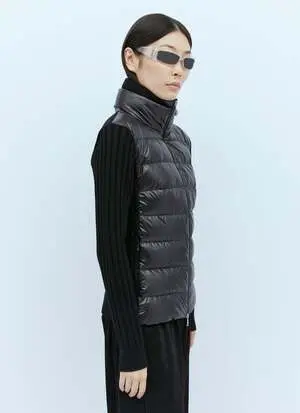 Moncler Padded Wool Cardigan - Black