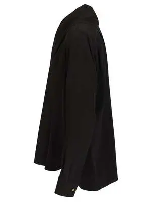 Max Mara Silk Shirt With Scarf Detail - Black
