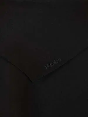 Max Mara Silk Shirt With Scarf Detail - Black
