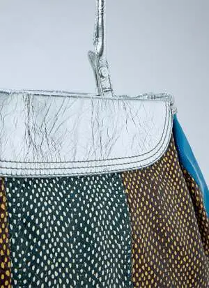 Dries Van Noten Textured Leather Shoulder Bag
