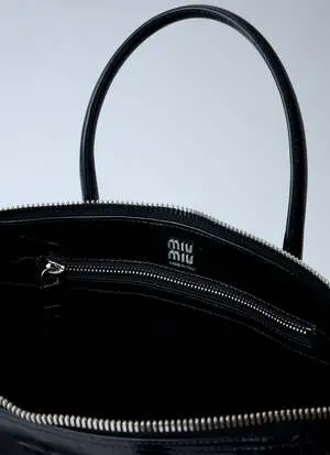 Miu Miu Leather Top Handle Bag