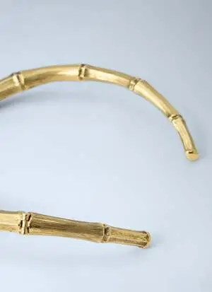Saint Laurent Bamboo Torc Necklace