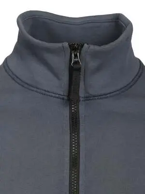 Stone Island Organic Cotton Sweatshirt With Short Zip