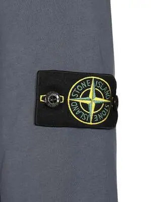 Stone Island Organic Cotton Sweatshirt With Short Zip