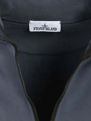 Stone Island Organic Cotton Half Zip Sweatshirt - Blue