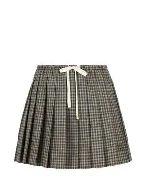 Miu Miu Tartan Miniskirt
