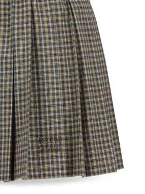 Miu Miu Tartan Miniskirt