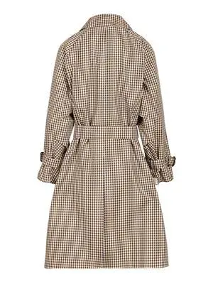 Max Mara Water-repellent Cotton Blend Twill Trench Coat