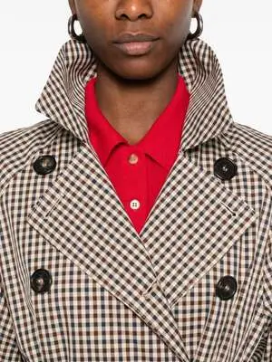 Max Mara Water-repellent Cotton Blend Twill Trench Coat